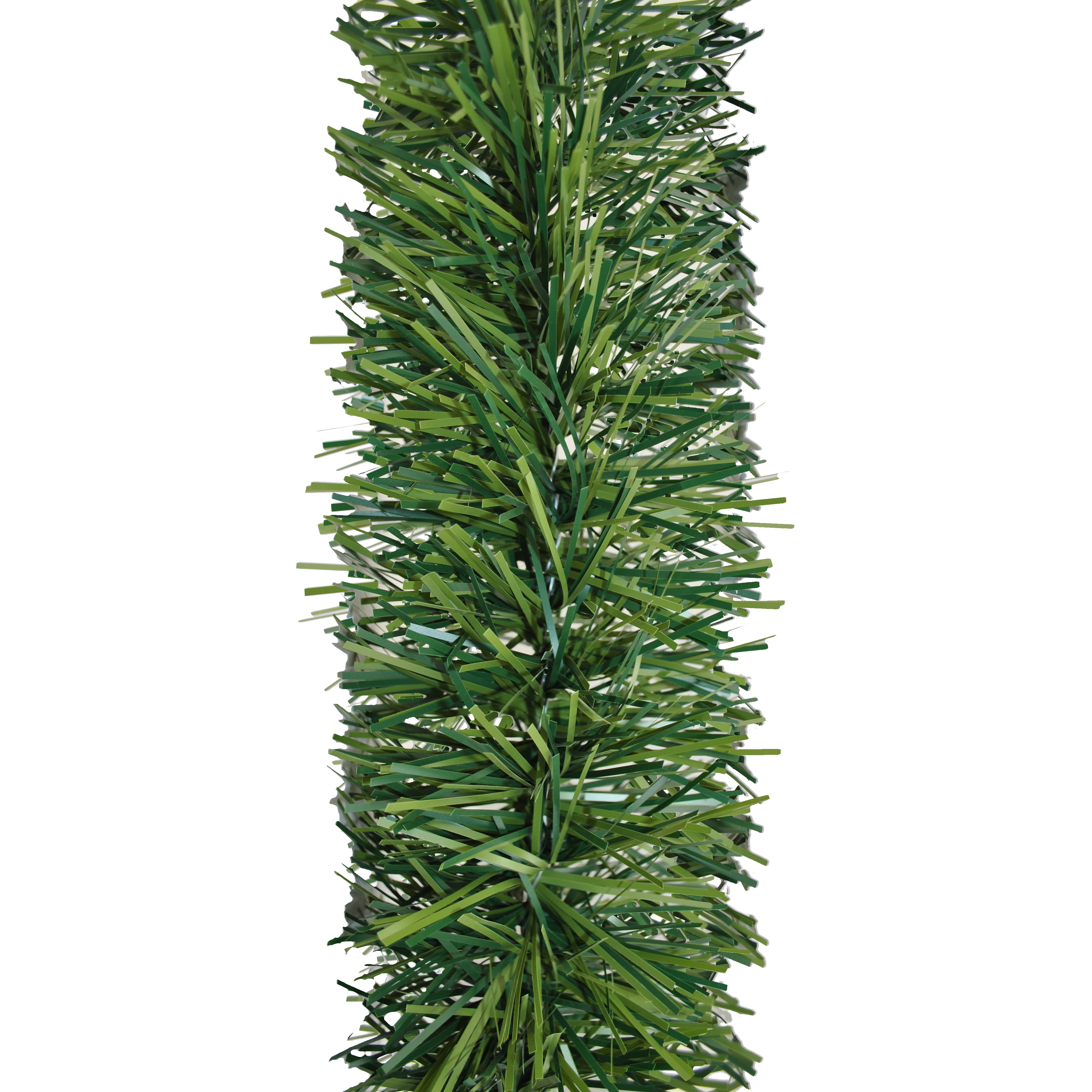 6" Matte Dark Green and Light Green Garland 20' Sections – WinterlandInc