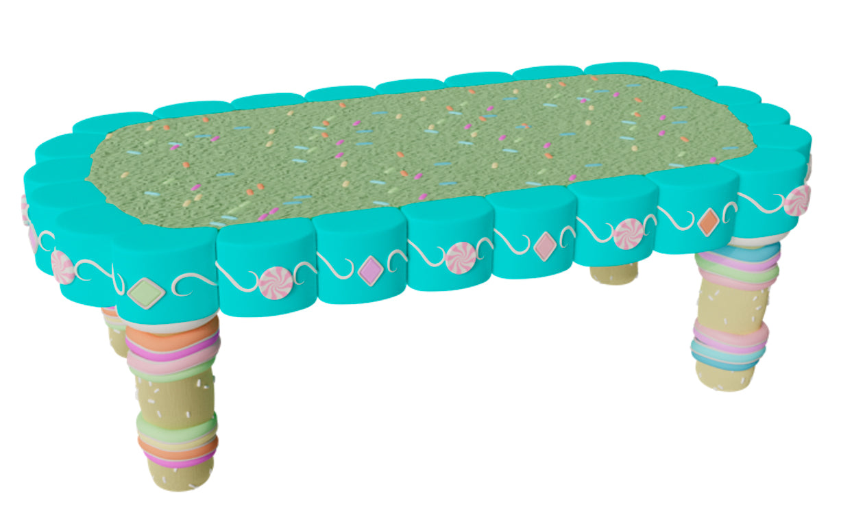 Teal Candy Table – WinterlandInc