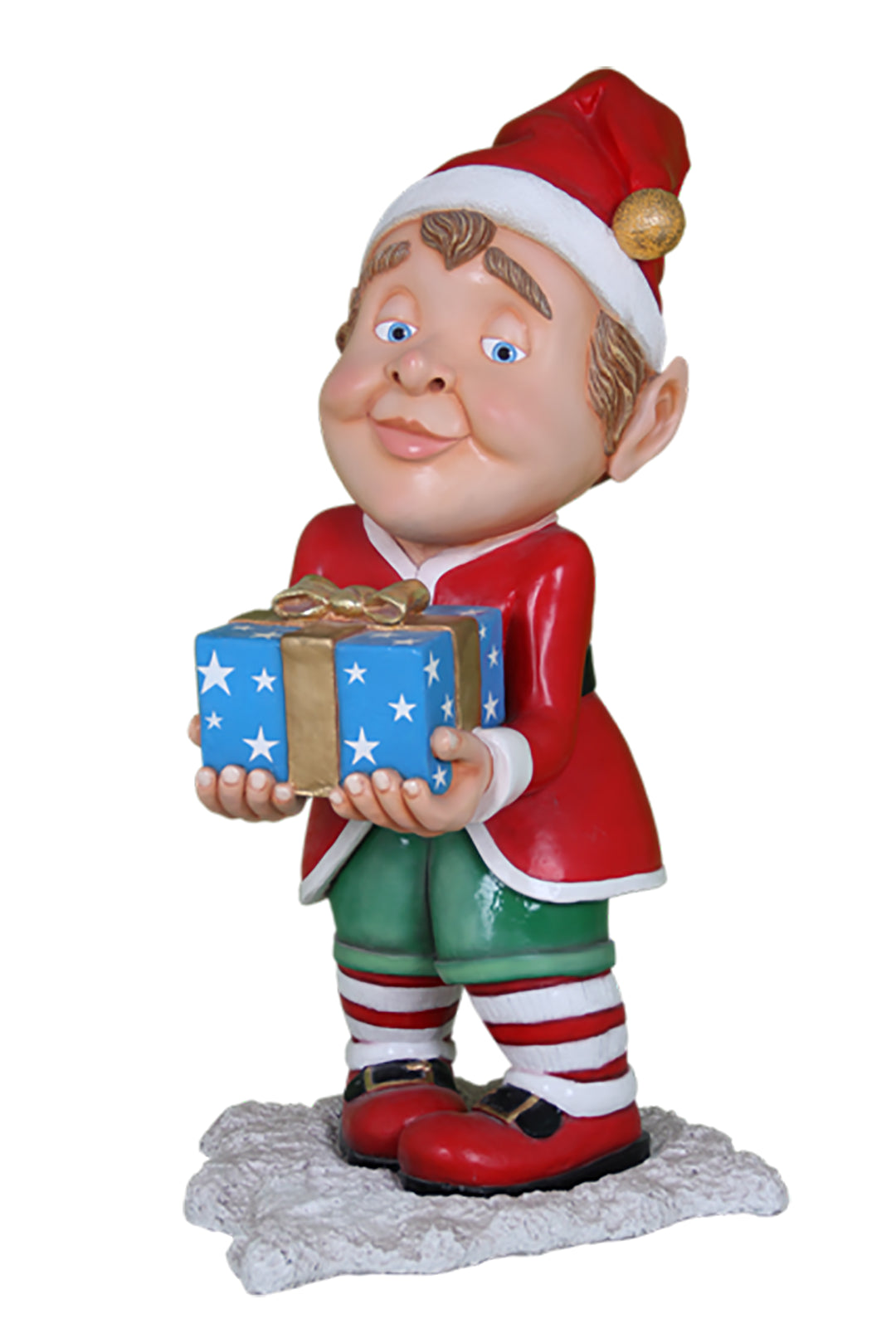 4' Elf Carrying Gift – WinterlandInc