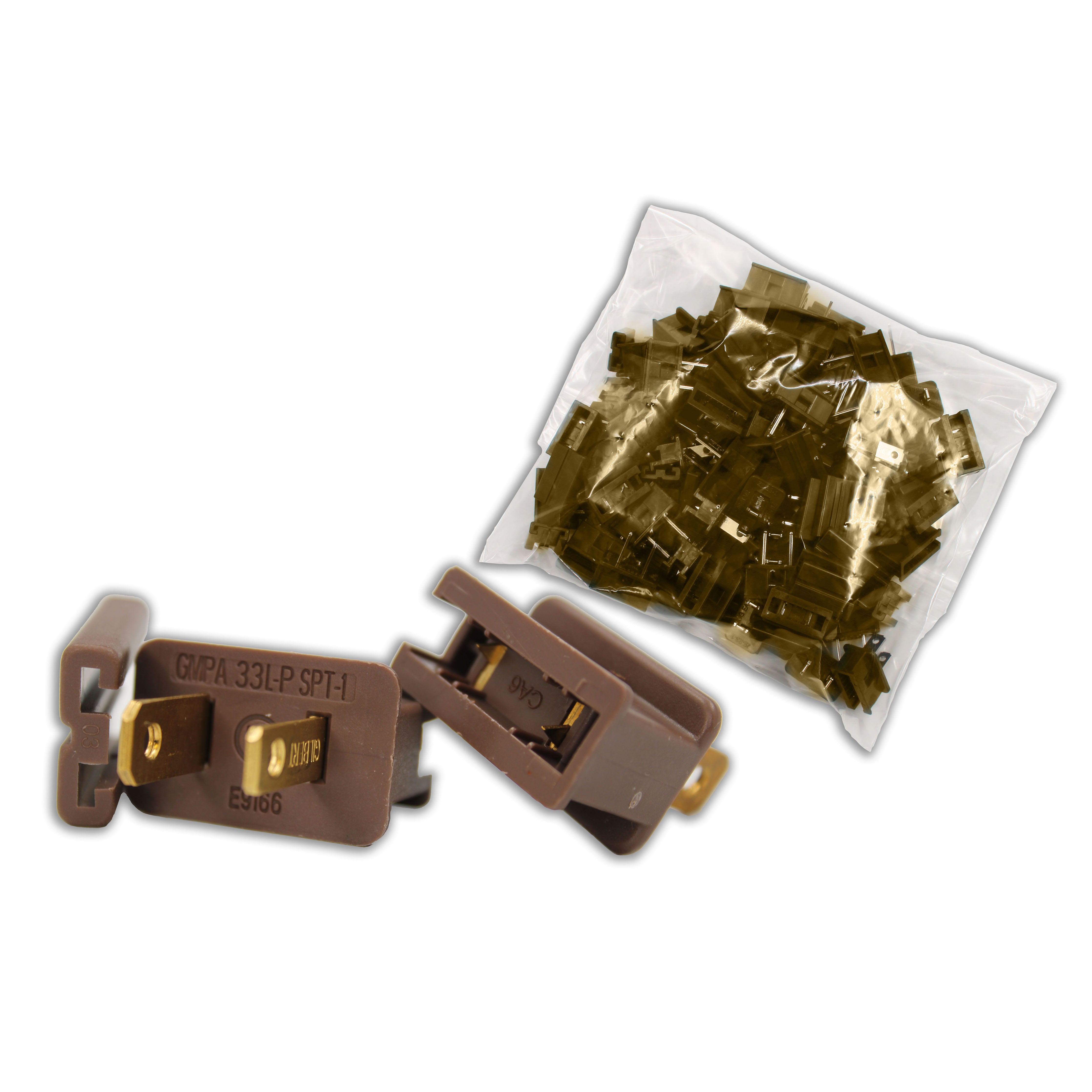50 Pack Brown Male SPT-1 Slide-On Electrical Receptacle – WinterlandInc