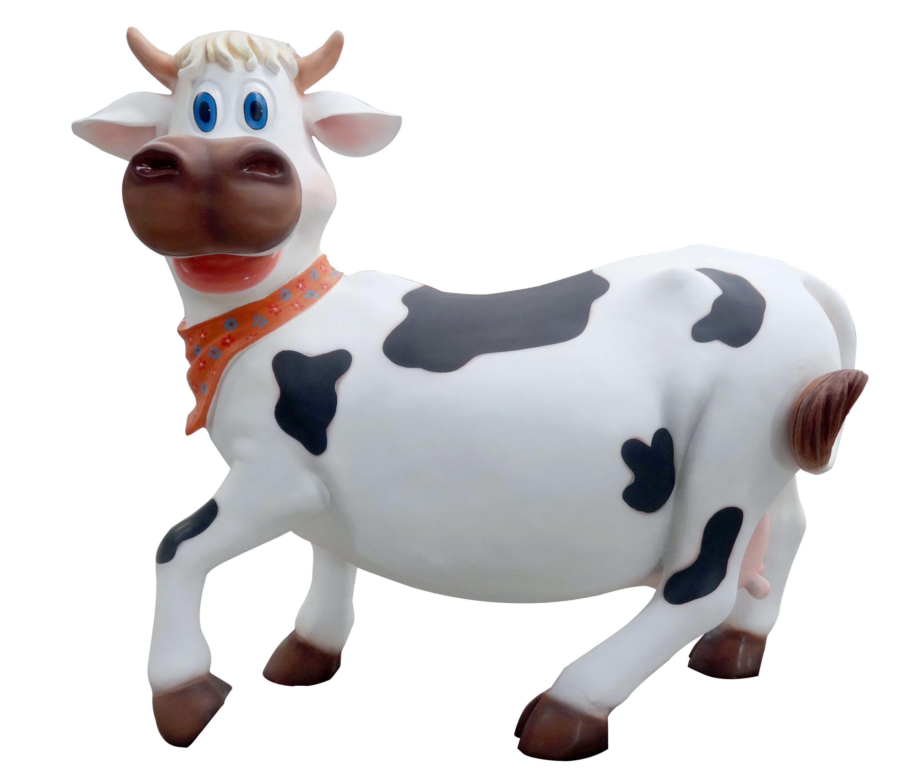 Comic Cow With Leg Up – WinterlandInc