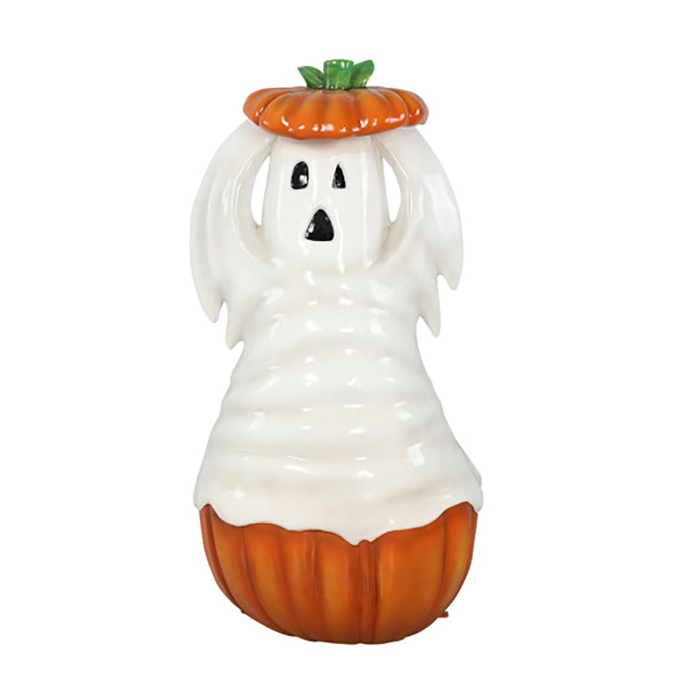 5' Ghost coming out of a Pumpkin – WinterlandInc