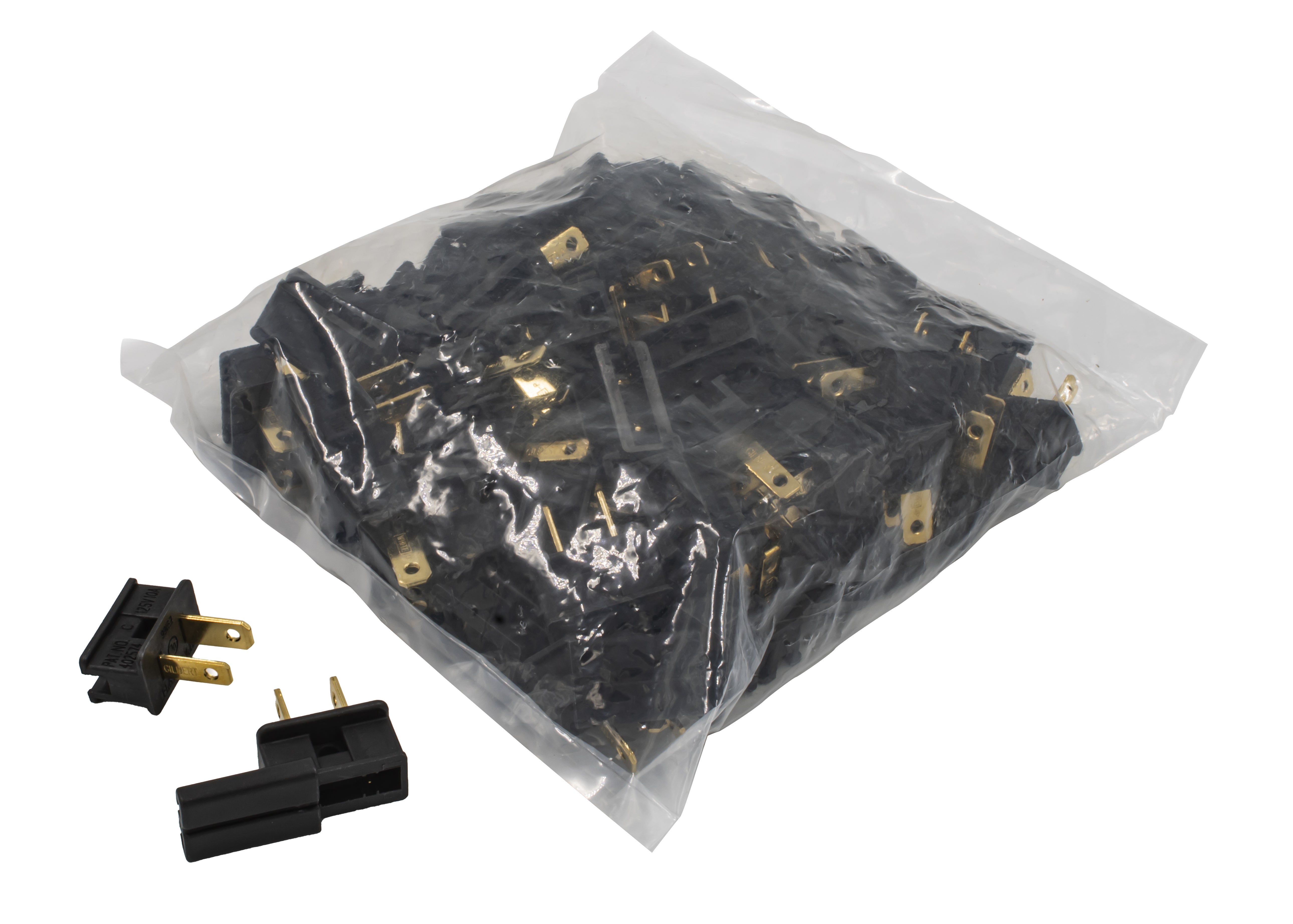 50 Pack Black Male Electrical Receptacle Slide-On SPT-1 – WinterlandInc