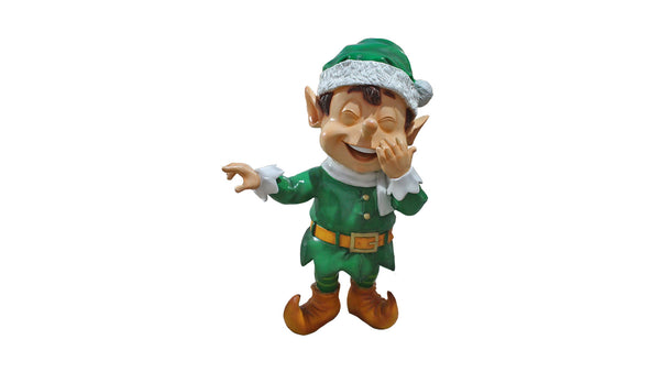Pointing and Laughing Santa's Elf in Green – WinterlandInc