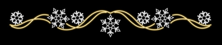 21' Wide Streamer with 7 Snowflakes Pure White and Warm White Snowflak ...